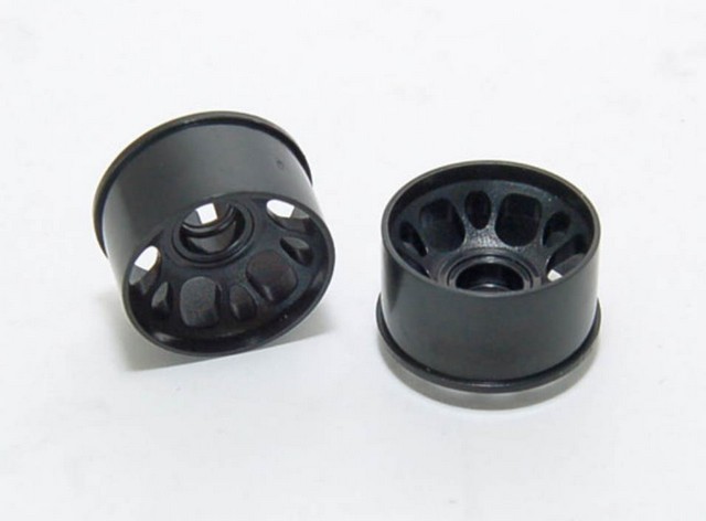 PN Racing Mini-Z MR015/MR02 Black Rear Wheel Rim +1 Offset - BOSS RC